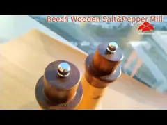 Molinillos de sal y pimienta de madera Confezionati con verstellbarer