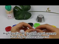 blue small square abs retail store 8.2mhz rf security eas hard tag