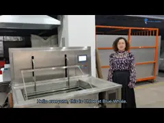 Mescolatura agitando pulitore ultrasonico industriale con il miscelatore elettrico del braccio meccanico