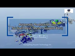 advanced automatic wire shelf welding machine for wire mesh deck shelving production line