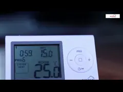 Control Temp Range 5°C-35°C Wireless Room Thermostat with Power supply 2*AAA Battery and RoHS CE ISO Certification