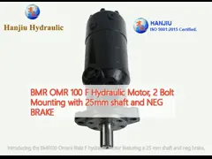 BMR-200 Hydraulic Motor with Brake 2 Bolt Mount SAE 6B Shaft