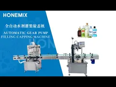 automatic bottle liquid filling machines 4 heads filling line