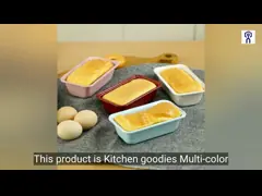 red kitchen goodies 6 inch cake mold carbon steel bread and toast mold baking pan