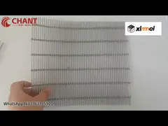 decorative architectural stainless steel wire mesh facades rectangle hole shape