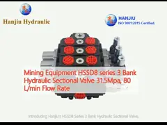 Apparecchiature minerarie HSSD8 Serie 3 Banca Valvola sezionale idraulica 31,5Mpa 80 L/Min