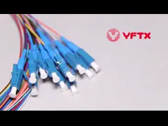 customized fiber optic pigtails 12c sc om3 aqua pvc lszh loose buffer tight buffer