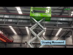 rough terrain scissor lift ,raise/lower speed 40s/50s，10.1m
