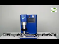 500ml compact dual shaft planetary vacuum mixer for battery electrode preparation