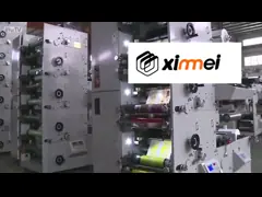 310mm printing width roll to roll flexo printing machine with rotary die cutting