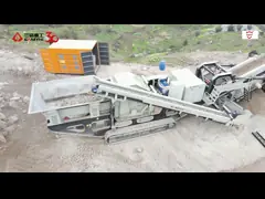 portable crawler mobile crusher 100-200 t/h for mining industry