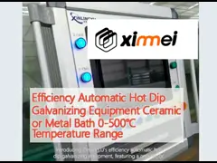 efficiency automatic hot dip galvanizing equipment ceramic or metal bath 0-500℃ temperature range