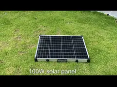 champing mono 100w pv folding solar panel ce/fcc/rohs/pse certified 12 years workmanship