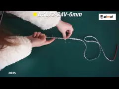 12V 24V 6mm 8mm 2835 Zig-Zag Flex Strip Lampade a forma di S Bendabile Flessibile LED Strip