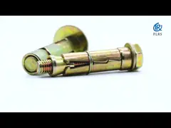 Acciaio al carbonio colorato zincato manica di espansione bullone di ancoraggio con foro C / W Hex Noce & Wahser