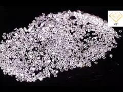 white round shape lab grown loose melee diamonds 0.7 to 1.35mm def color vvs clarity