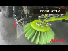 convenient street sweeper truck with high pressure water spray and suction nozzle