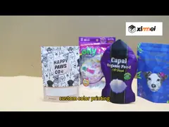 manufacturer pet food packaging flat bottom zipper plastic dog food packaging bag