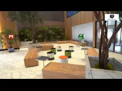 simple design  marble top modern office furniture reception desk