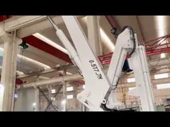 Grúa marina de cubierta de barco con pluma telescópica de nudillo 3.5T10M