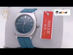 silicone strap watch mineral glass waterproof  with digital display quartz watch