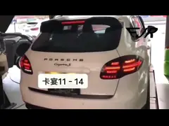for porsche cayenne 958.1 2011-2014 led tail lights upgraded new car taillights flowing light turn s