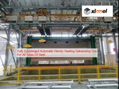 fully submerged automatic electric heating galvanizing line for all types of steel