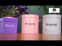 customized square tube circle round hat flower gift packing box with lid anniversary