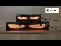 スマートカーステッカー 120x595mm RGB ダイナミック LED トラック デモンアイライト 屋外スマートディスプレイ IP65