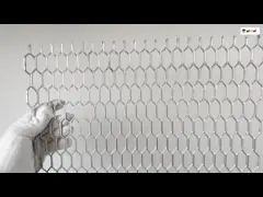 Powder Coated Diamond Hole Expanded Metal Mesh 25mm LWD 0.3mm Thickness