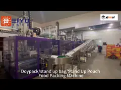 doypack pouch food automatic case packing machine plc controlled