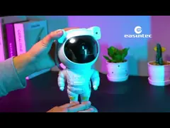 Luce notturna telecomandata del proiettore della stella dell'ABS, proiettore stellato dell'astronauta della camera da letto