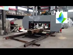 Lama a nastro orizzontale della lavorazione del legno della grande sega a nastro del ceppo per legno duro