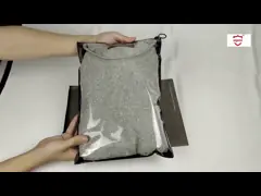 pvc frosted clear plastic zipper bag sealed for clothing shoes quilt storage