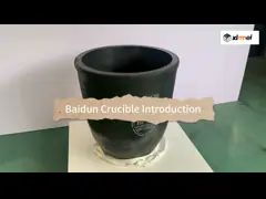 cylindrical silicon carbide melting graphite crucible thermal shock resistance