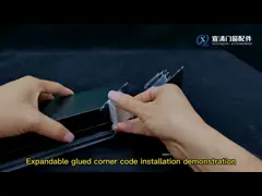 injectable gel aluminium corner joint for doors and windows