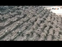 electric chain plate compost turner organic waste fermentation compost machine 90m/h