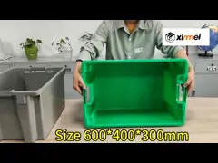 600x400x300mm plastic storage crates rectangular solid nestable crate moving turnovertotes