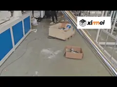 2 cavity pvc pipe extruder machine with various tube diameters and wall thickness