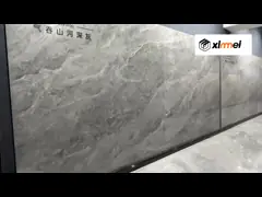 モダンタイル 内部 床 グラス ポーリング ポルセランタイル オフィス用 900x1800x9mm 明白灰色 大理石型タイル アパート用