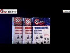 Pad di ammortizzazione delle vibrazioni ecocompatibile da 2 mm / stampa rombica / ammortizzatore / pad acustico automatico