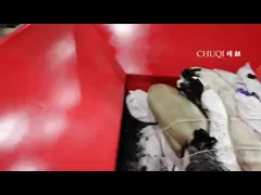 pvc pet single shaft shreding machine waste plastic recycling machine plc control