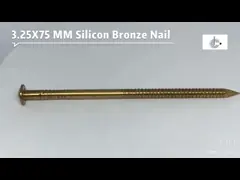 rose head silicon bronze nails