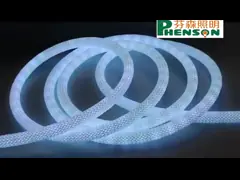 rgb smart diameter 20mm waterproof  woven neon led strip lights for decoration
