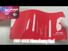 ppf-1002 strawberry red colour, 8mil colour change paint protection film