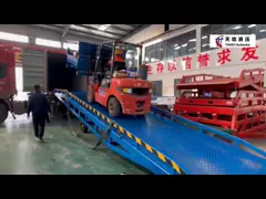 Mobile Container Load Ramp Manual Hydraulic Lift Table With Motor Gear Mobile Boarding Bridge Forkli