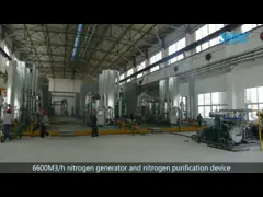 Purificación industrial de nitrógeno con capacidad de 5 a 3000 Nm3/h