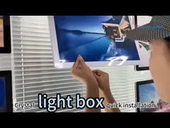 clip design adverting light box 2500 lux poster light box  with 2835 led strip