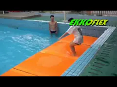 8*5 tappetino ad acqua di schiuma a fusione facile da rotolare tappetino di gioco galleggiante per piscina