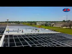 Supermercado comercial pré-fabricado com revestimento de construção de estruturas de aço e secção C / Z